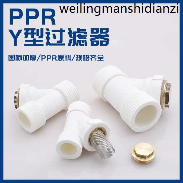 Y型過濾器ppr 20 25 32 4分6分1寸Y型過濾器ppr水管配件暖氣配件 | 蝦皮購物
