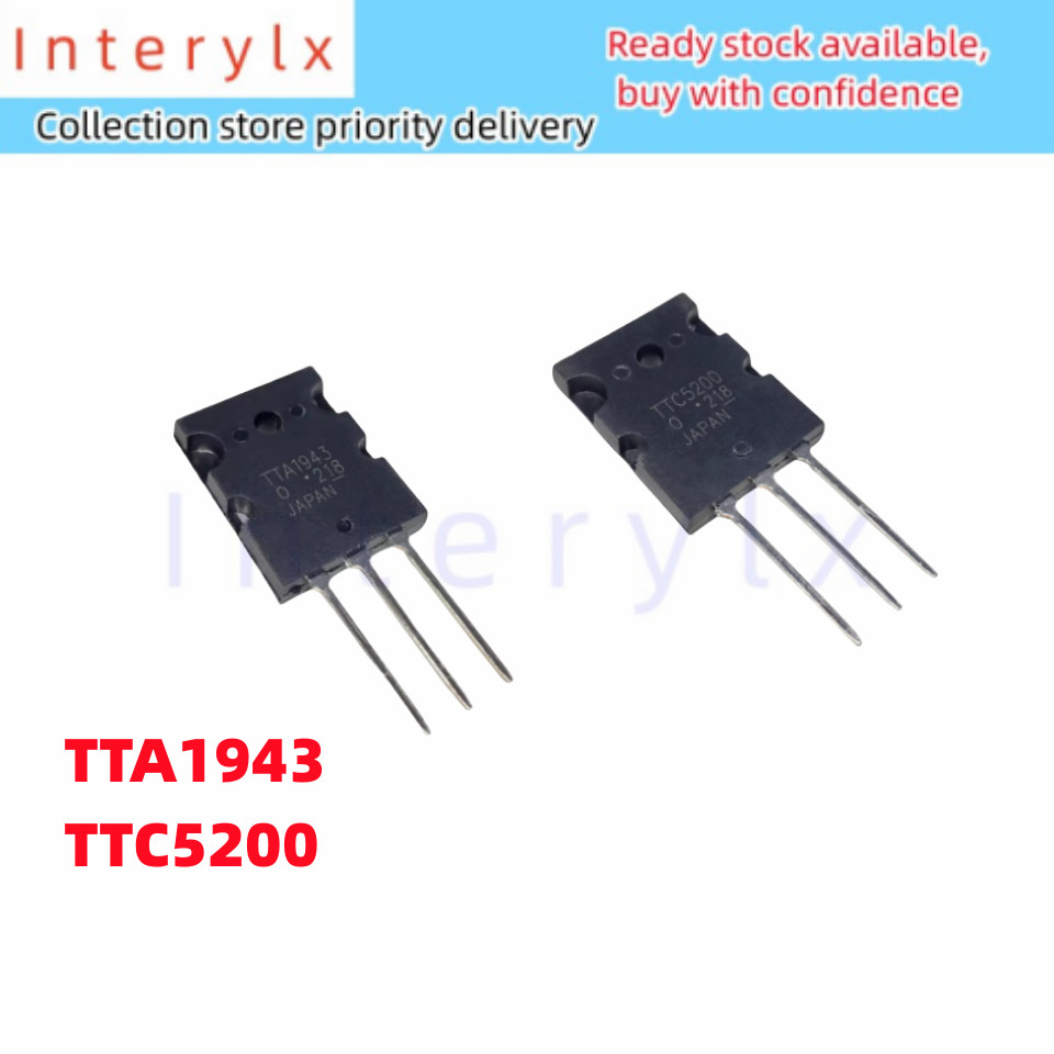 1Pcs/Lot 全新 TTA1943 TTC5200 2S1943 2SC5200 直插TO-3PL 大功率音響功放對 | 蝦皮購物