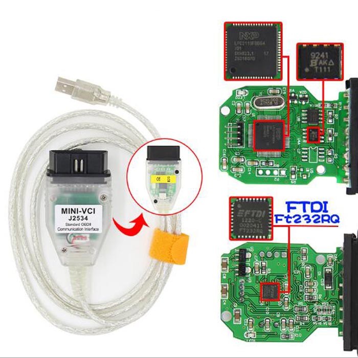 Mini VCI V18.00.008 FT232RQ Techstream J2534適用豐田診斷隱藏 | 蝦皮購物