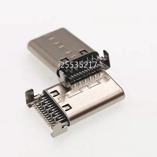 『量大價優』TYPE C 24PIN公頭沉板0.95 鉚合前插後貼DIP+SMT+DIP | 蝦皮購物