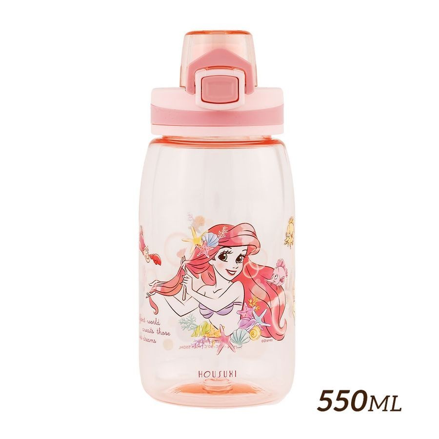 HOUSUXI迪士尼小美人魚Tritan彈蓋水瓶/ 550ml eslite誠品 | 蝦皮購物