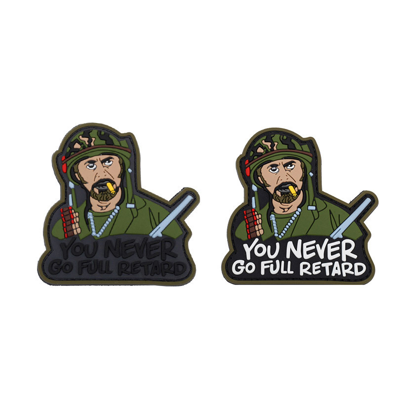 [定制魔術貼補丁] Hk You NEVER GO FULL RETARD Morale Seal PVC3D Velc | 蝦皮購物