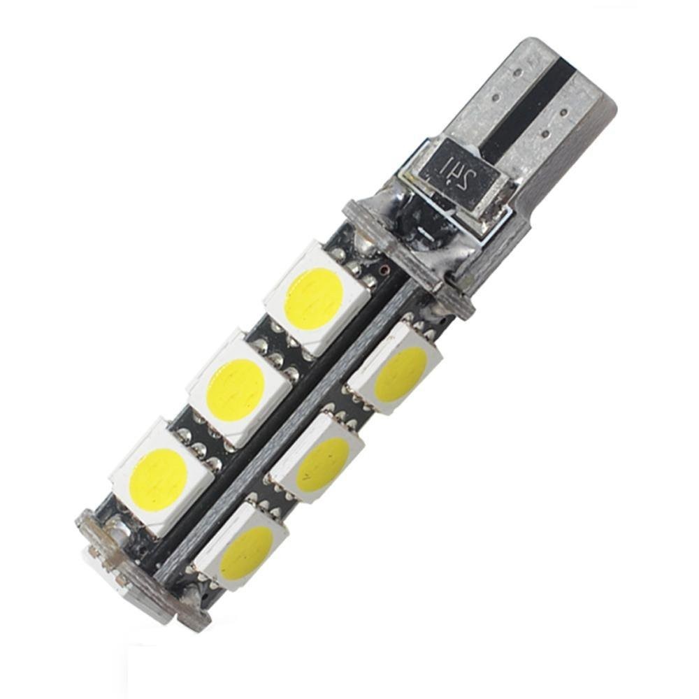 台灣出貨車上小燈汽車LED解碼車燈 T10 5050 13SMD 解碼白色示寬燈 閱讀燈 牌照燈 SK6I | 蝦皮購物