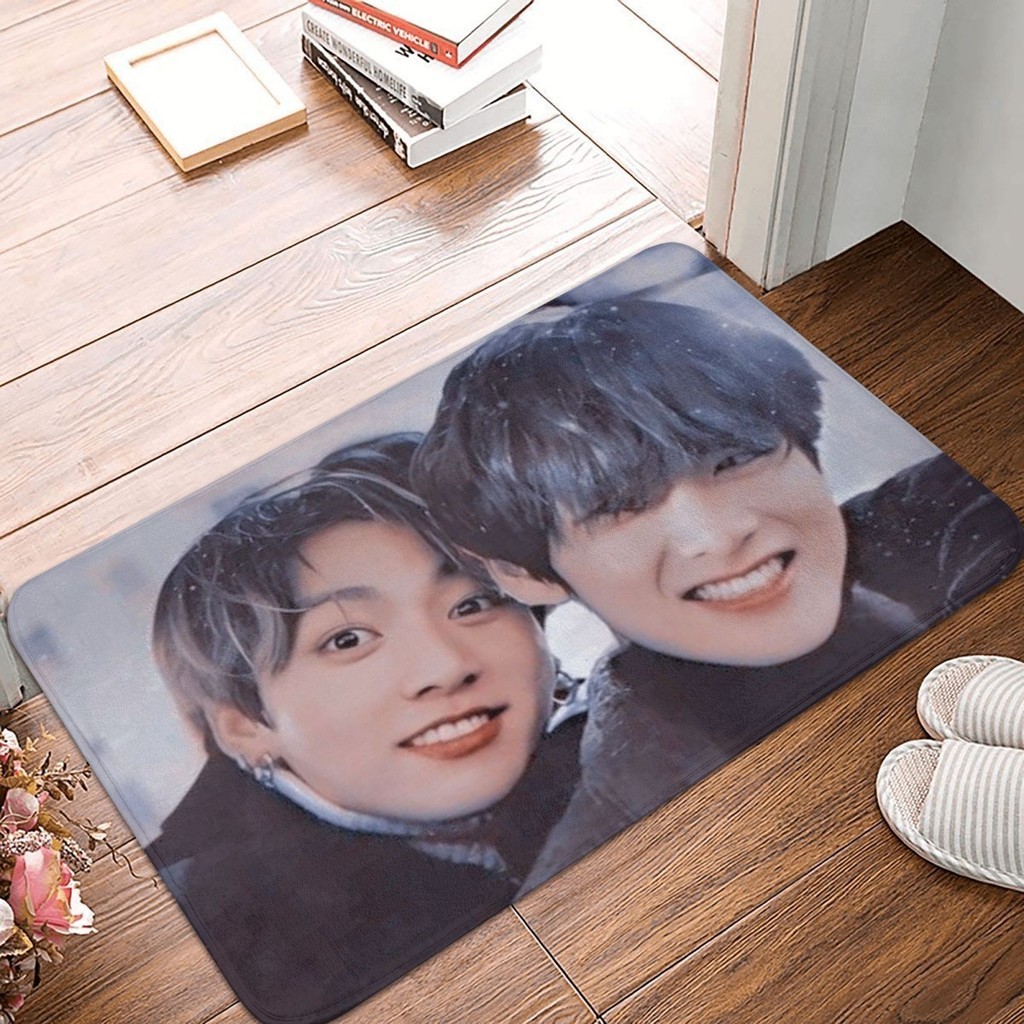 Bts Taekoon 浴室墊防滑浴室地毯室內地毯門墊地板污垢捕捉墊鞋刮板 24x16 英寸一種尺寸 | 蝦皮購物