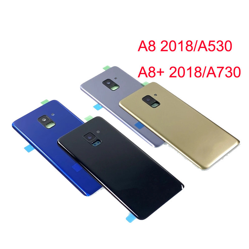 SAMSUNG 適用於三星 Galaxy A8 Plus 2018 A530 A730& 的 9DLM 和後蓋玻璃外殼門 | 蝦皮購物