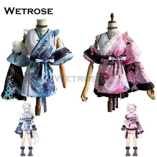 【Wetrose】現貨Hololive EN Fuwawa Mococo新年和服套裝角色扮演服裝FWMC Cosplay | 蝦皮購物