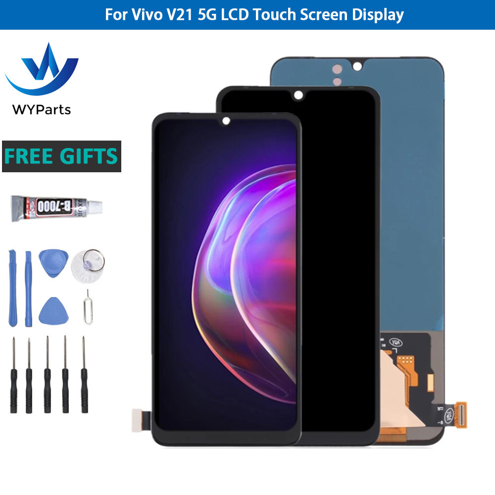 適用於 Vivo V21 5G V2050 LCD 顯示屏觸摸屏數字化儀組件更換 | 蝦皮購物