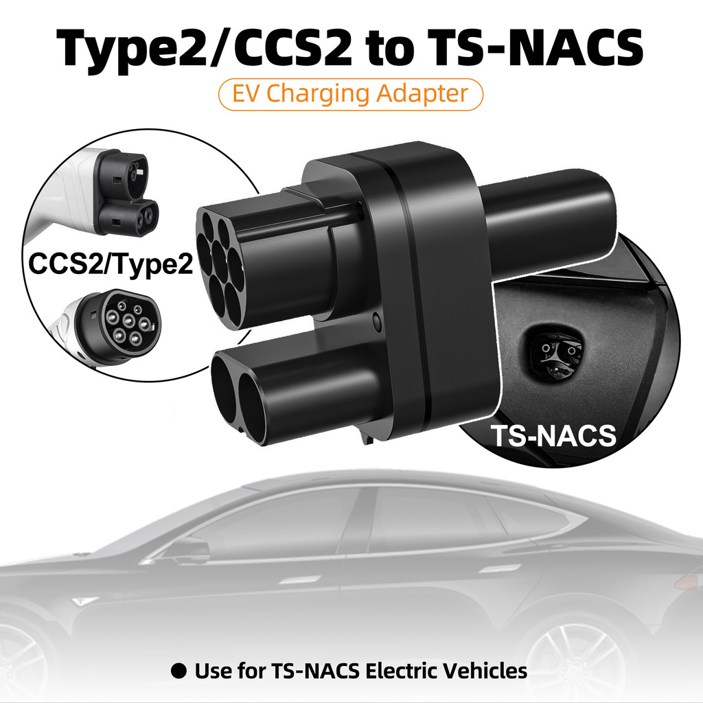 Evsow CCS2 至 Tesla AC+DC 適配器,適用於 Tesla Model 3/X/Y 美國製造 CCS2 | 蝦皮購物