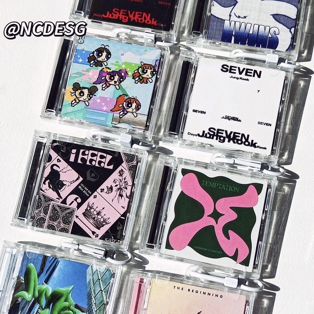 DIY迷你專輯鑰匙扣 高顏值創意NFC鑰匙扣 自制CD小掛件 背包掛件裝飾 書包吊飾 | 蝦皮購物