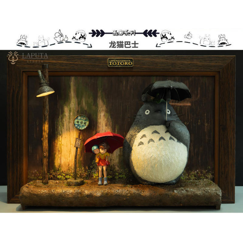 【心動GK】絕版貨 LAPUTA-studio 宮崎駿 吉蔔力 畫廊系列 龍貓巴士 浮雕畫 壁畫 限定GK 掛畫 擺件 | 蝦皮購物