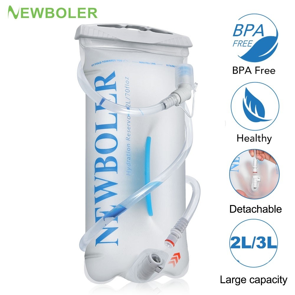 Newboler 1.5/2L/3L 水囊可拆卸 TPU 水袋徒步騎行便攜水袋跑步運動背包戶外飲水袋 | 蝦皮購物