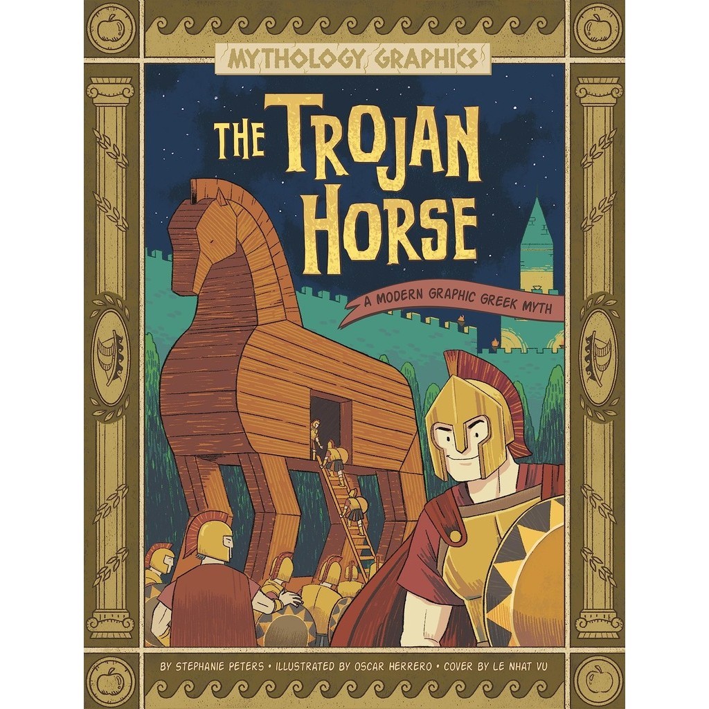 A Modern Graphic Greek Myth#3: The Trojan Horse/Stephanie True Peters【禮 ...