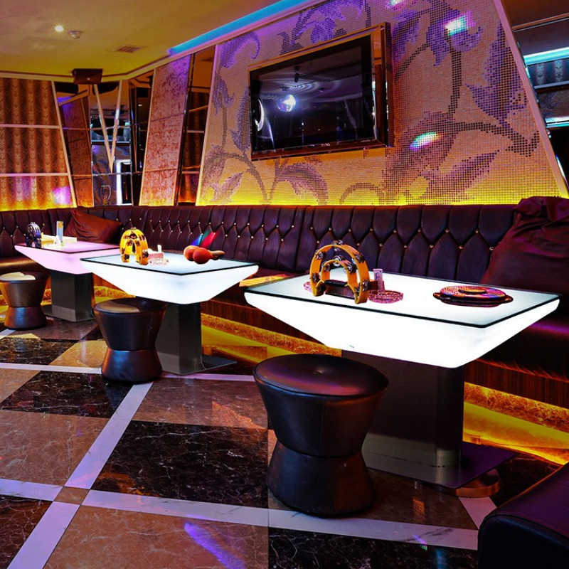 【平安樹】客製尺寸 KTV桌子 發光桌子 戶外桌椅 發光茶几 酒吧台 高茶几 酒吧桌椅 不鏽鋼茶几 夜店 會所 招待所 | 蝦皮購物