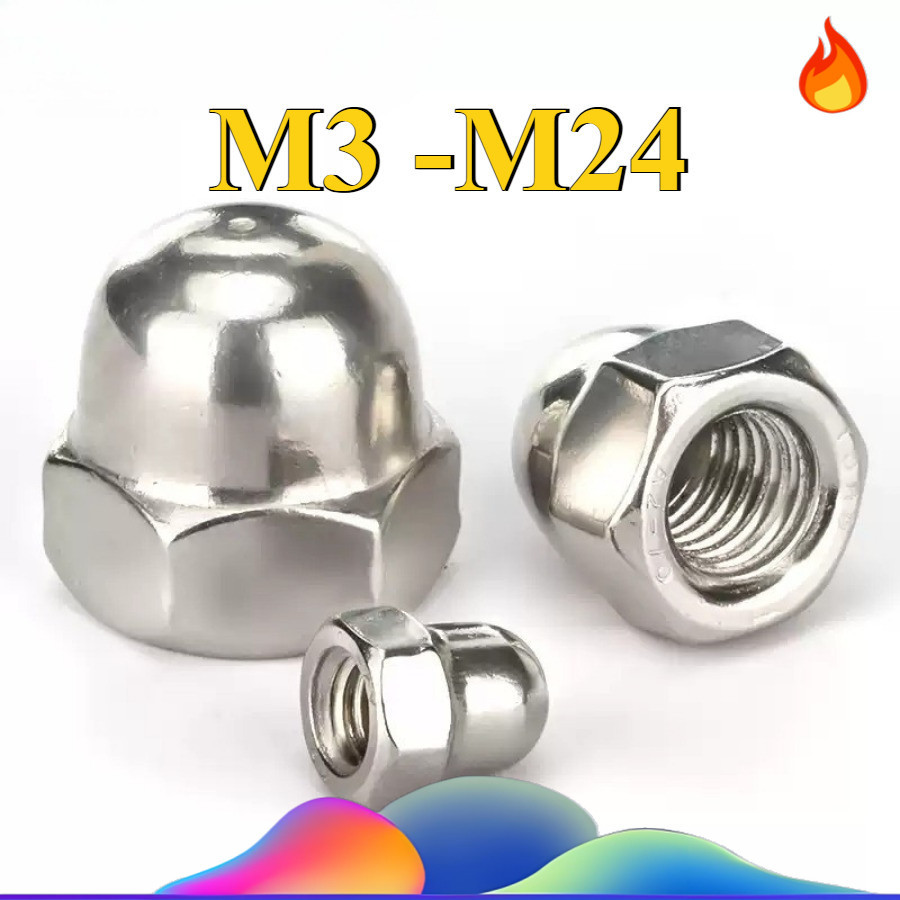 （快速出貨）304不鏽鋼蓋型螺母裝飾螺母M3/M4/M5-M24（WDY-XDM） | 蝦皮購物