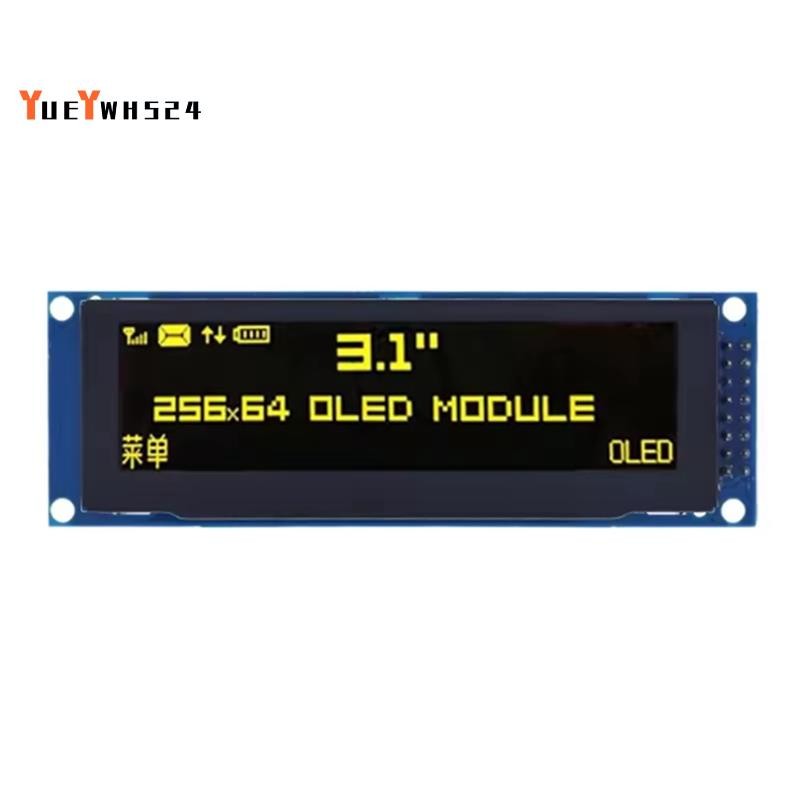 SPI 支持 SSD1322 控制器 256x64 像素 OLED 顯示屏 3.12" 25664 點圖形 LCD 模塊 | 蝦皮購物