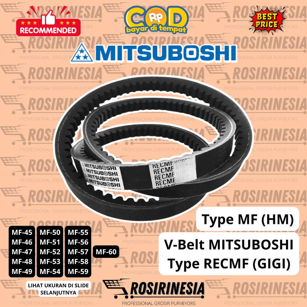 Mesin Vanbelt V 型皮帶 V 型皮帶三菱 RECMF MF45 MF46 MF47 MF48 MF49 M | 蝦皮購物