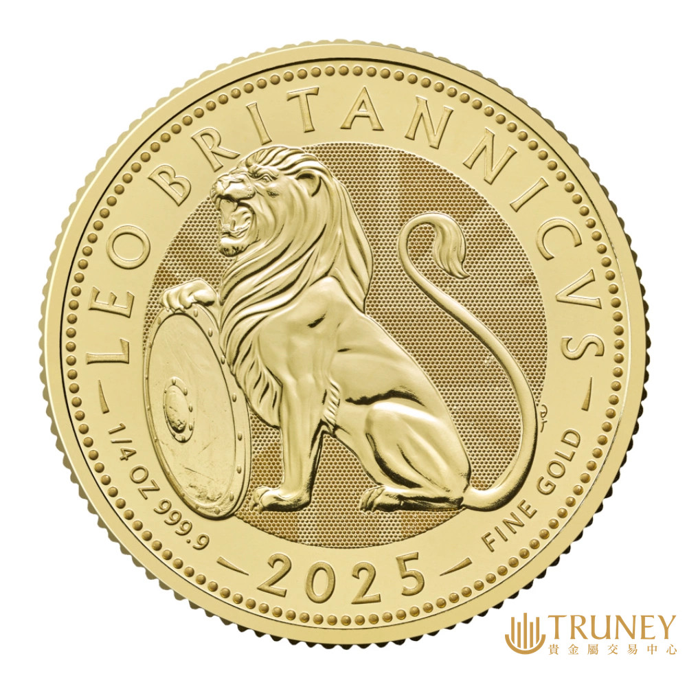 【TRUNEY貴金屬】2025英國皇家 - 不列顛雄獅金幣1/4盎司 | 蝦皮購物