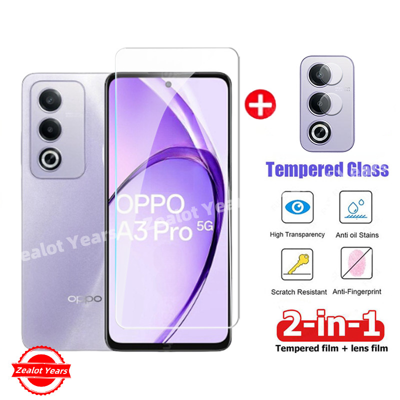 Oppoa3pro 2in1 9H 鋼化玻璃適用於 OPPO A3 Pro 5G CPH2639 A3Pro 2024 | 蝦皮購物