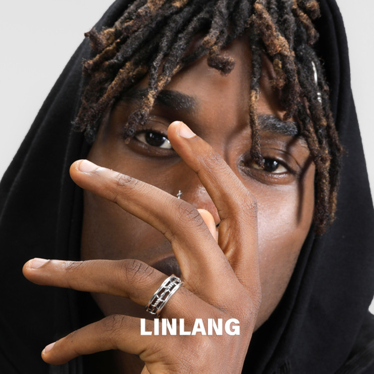 LINLANG S925純銀做舊鏤空麻花戒指男嘻哈歐美復古開口可調食指環INS | 蝦皮購物