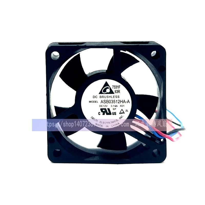 原裝臺達 ASB03512HA-A 3510 12V 0.14A 3.5CM 3線 靜音散熱風扇 | 蝦皮購物