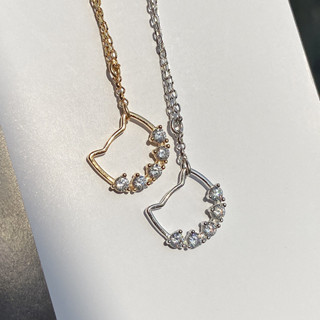 「匠心·純銀項鍊」S925純銀鍍14K金 鑲鑽吊墜項鍊 輕奢簡約小眾設計感鎖骨鏈 女XZM | 蝦皮購物