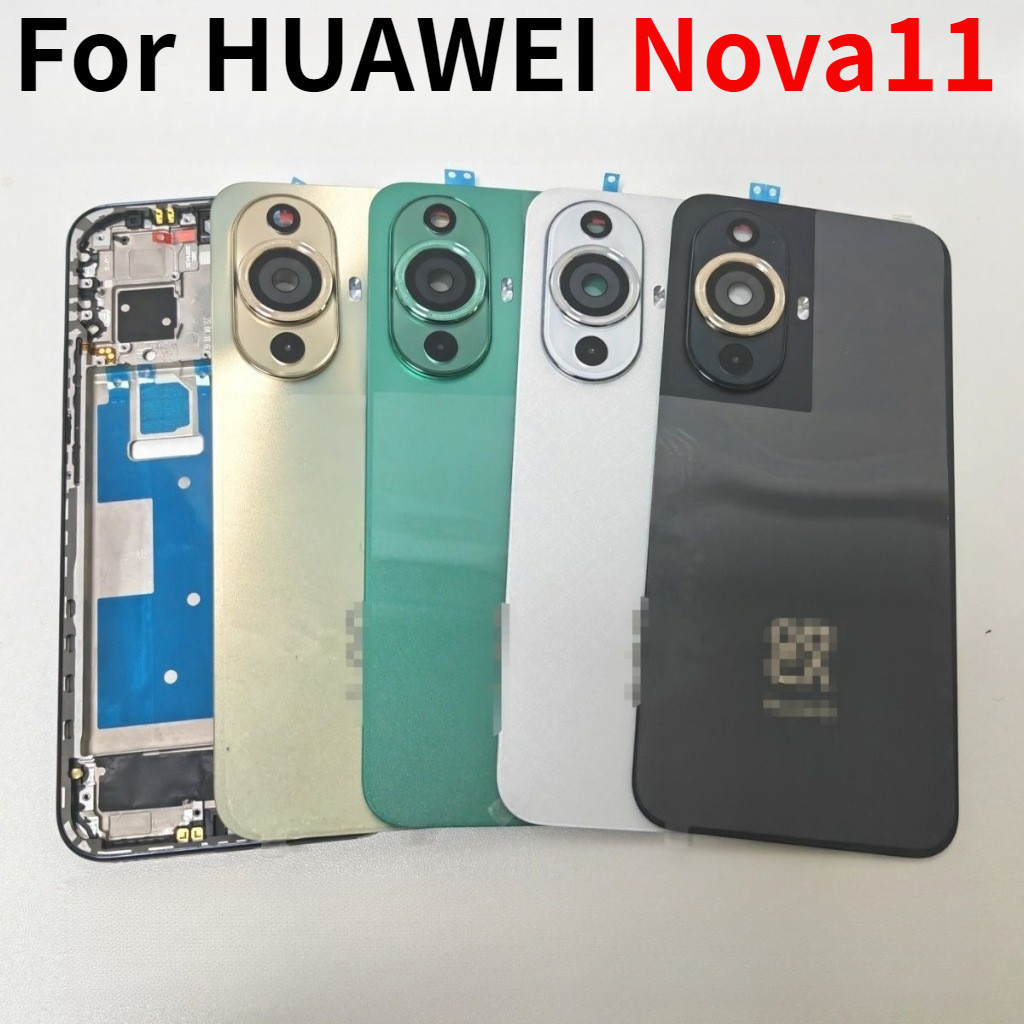 華為 Nova1/Nova11 前中面板 LCD 邊框擋板外殼和後置攝像頭鏡頭蓋的全後殼框架電池蓋 | 蝦皮購物