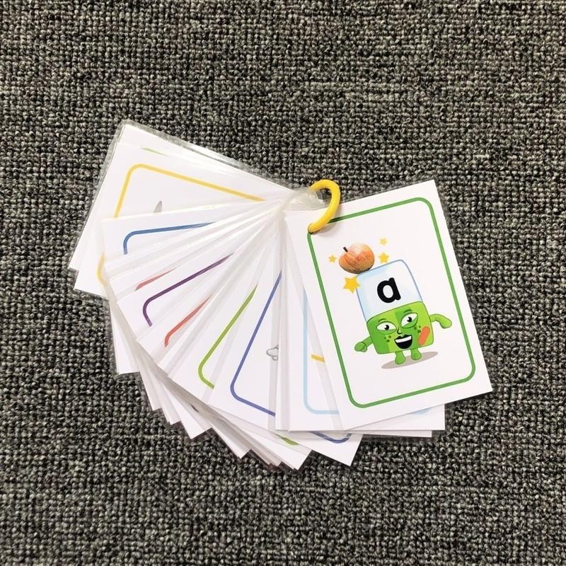 字母積木 AlphaBlocks 配套教具閃卡 26 英文字母卡片自然拼讀 Phonics | 蝦皮購物