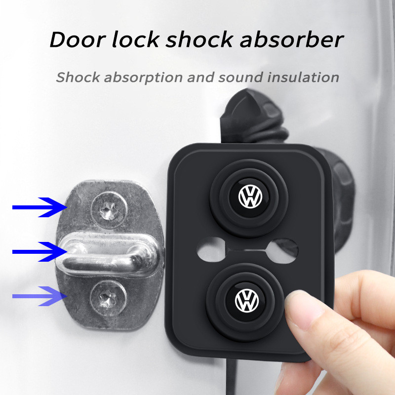 Volkswagen Car Door Lock Pad -Self-Adhesiv- AbsorberSilent - | 蝦皮購物