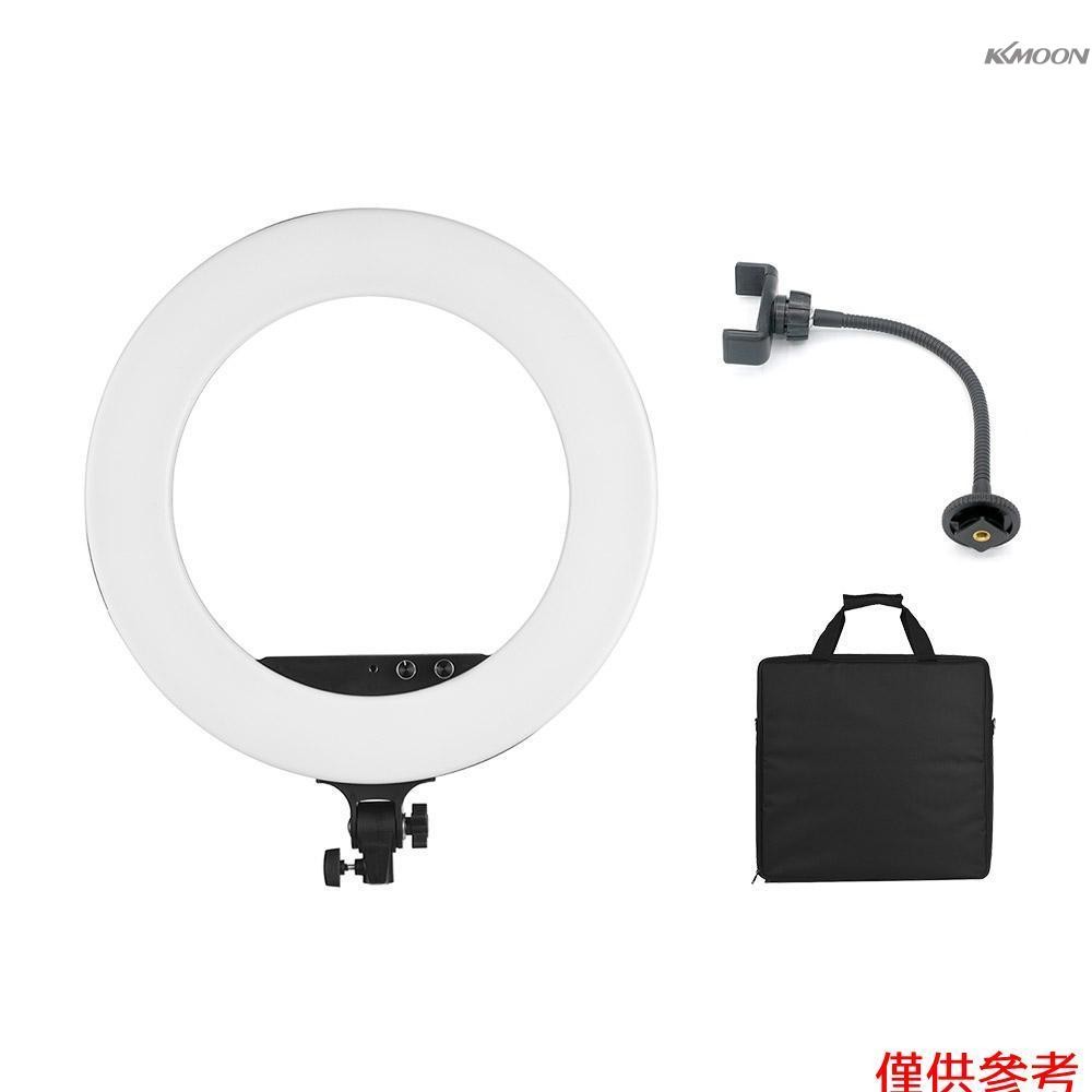 Andoer LF-R480 18寸LED環形攝影燈 補光燈 可調光 3200K-5800K雙色溫 配手機夾 包 黑色 | 蝦皮購物