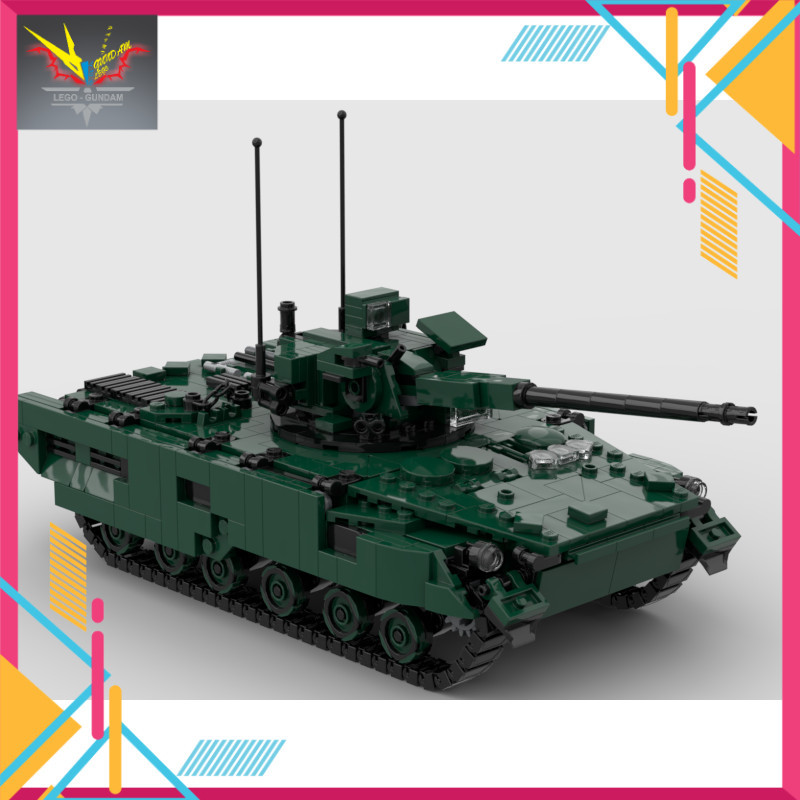 MOC 組裝玩具陸軍坦克 2S38 Derivatsiya 迷彩軍事模型 | 蝦皮購物