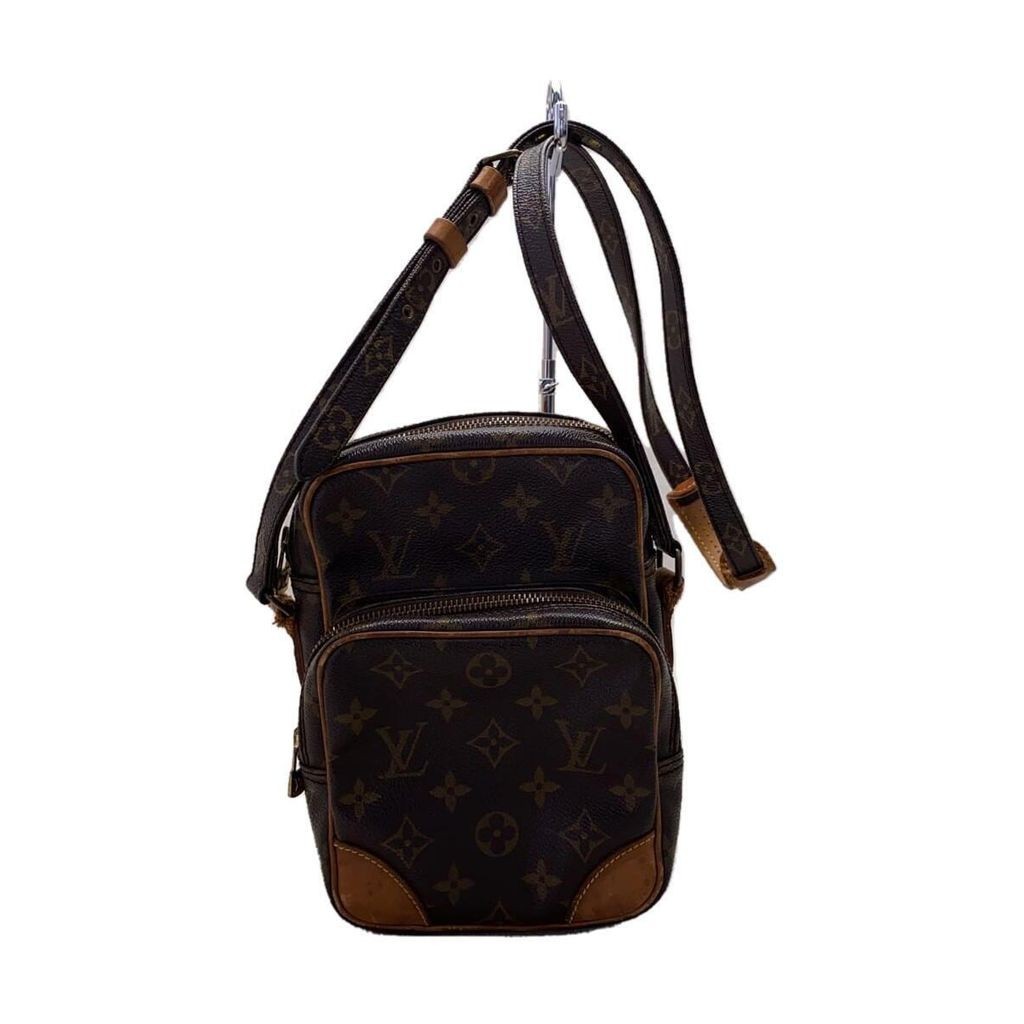 LOUIS VUITTON 路易威登 肩背包 老花Monogram アマゾン 雙層相機包 棕色 Pvc 日本直送 二手 | 蝦皮購物
