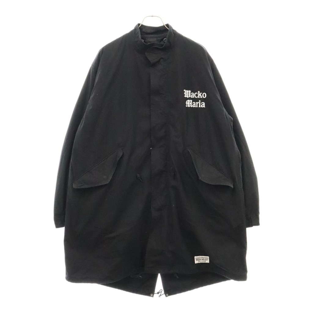 WACKO MARIA RIER Co A M O I O- ARIA R 外套 軍大衣 長外套 二十二 絎縫 黑色 | 蝦皮購物
