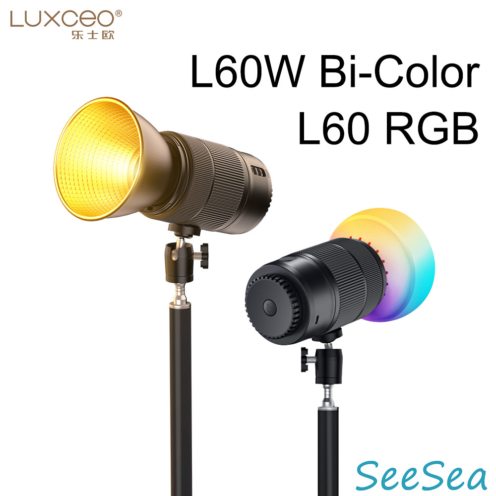 【新品免運】樂士歐LUXCEO L60 RGB /雙色溫補光燈迷你小巧便攜攝影燈 旋鈕式調節 | 蝦皮購物