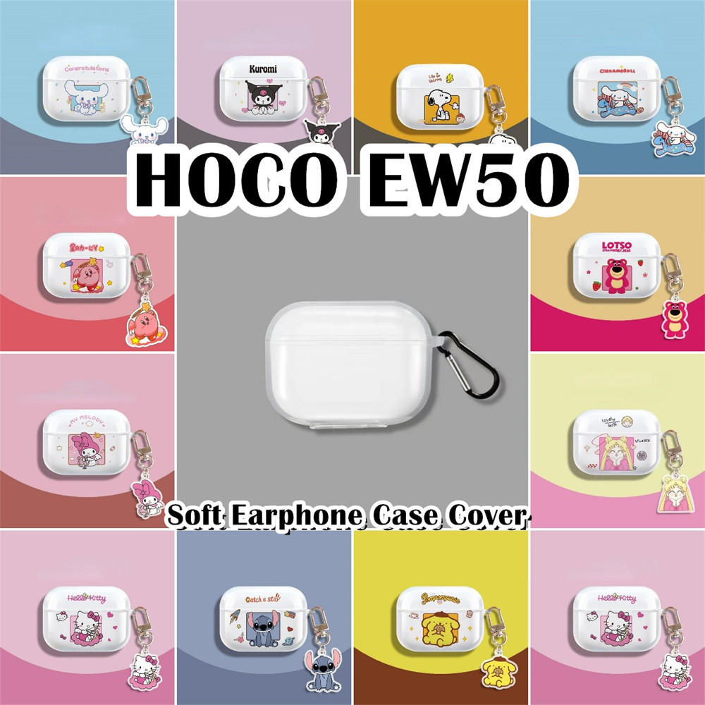 現貨!適用於 HOCO EW50 Case 耳機套透明卡通軟矽膠套 | 蝦皮購物