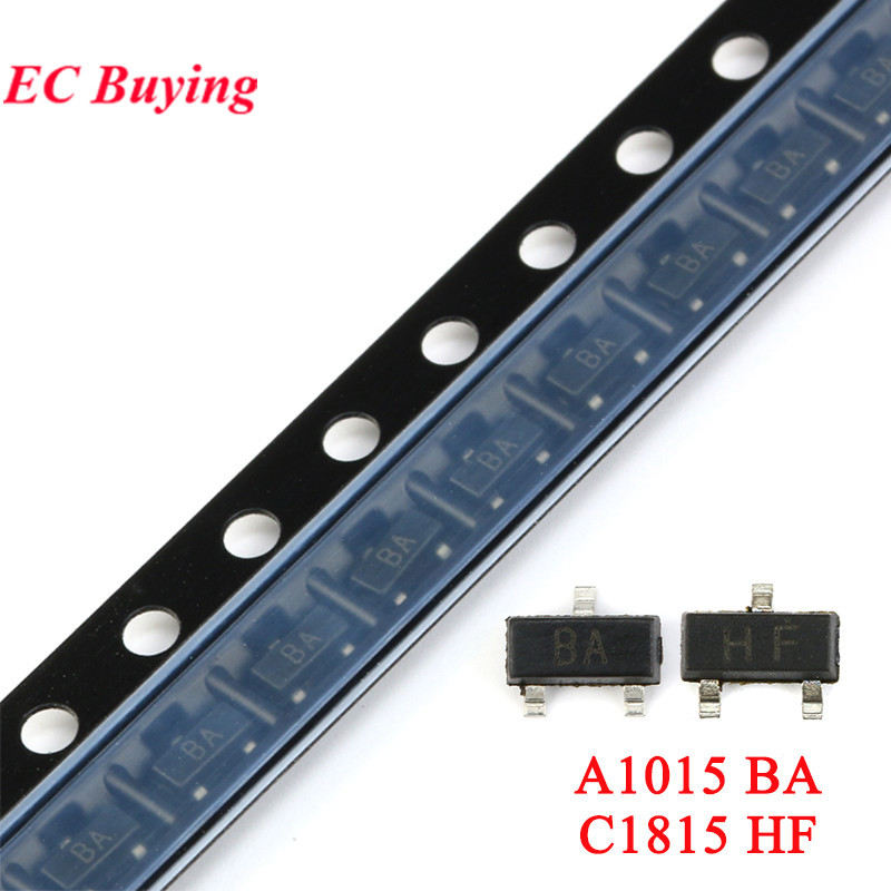 100pcs/lot 2SA1015 A1015 BA 2SC1815 C1815 HF SOT-23 0.15A 50 | 蝦皮購物