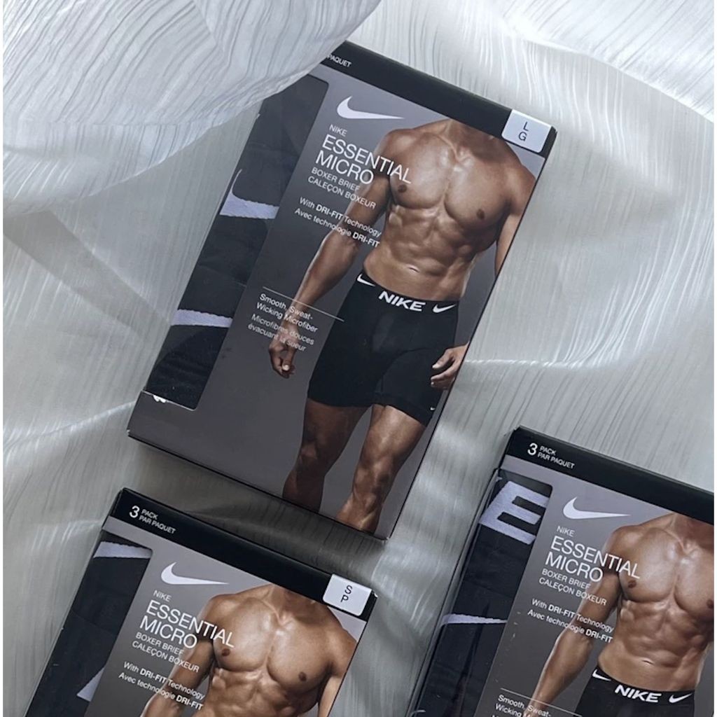 現貨 ｜ NIKE DRI-FIT Micro Essentials 高彈性快乾四角內褲 | 蝦皮購物