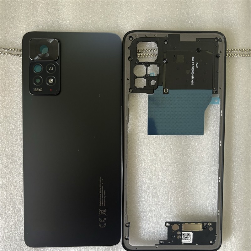 XIAOMI REDMI 適用於小米紅米 Note 11 Pro 5G M21081111Rg 全殼外殼中框+玻璃電池後 | 蝦皮購物