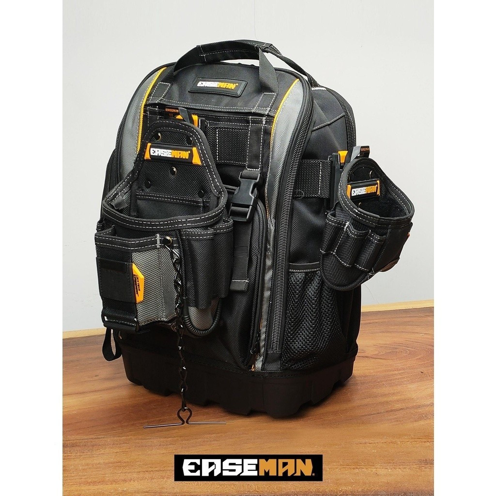 EASEMAN重型工具包雙肩背包快掛拆扣電工耐用結實維修多功能包加厚耐磨包工地包包施工包包 | 蝦皮購物