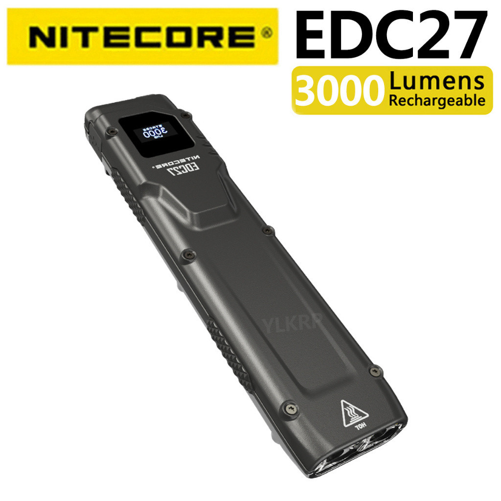 Nitecore edc27手電筒3000流明充電光束220米戰術強光迷你手電筒燈鑰匙扣EDC內置電池 | 蝦皮購物