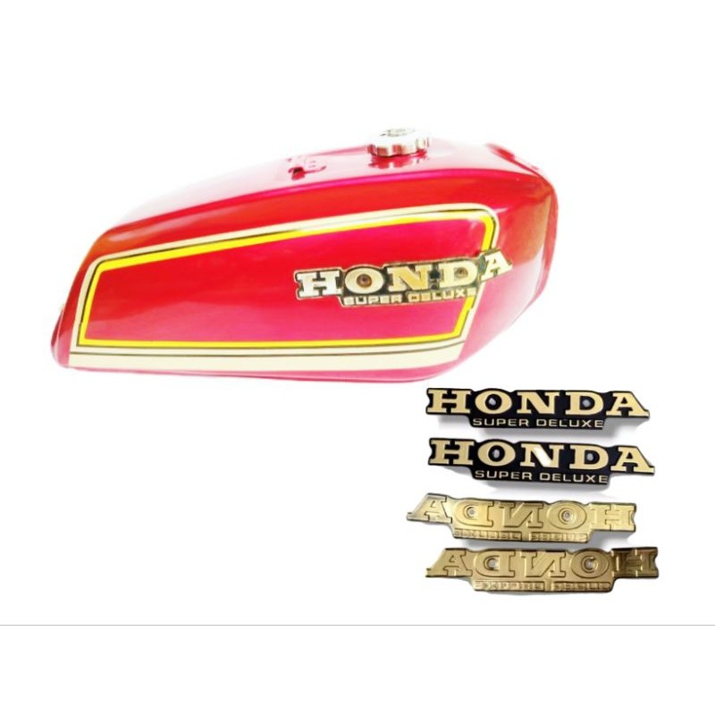 HONDA Gl100坦克logo進口gl100坦克emblem原裝型號黃銅gl100坦克logo本田超級豪華類似ori | 蝦皮購物