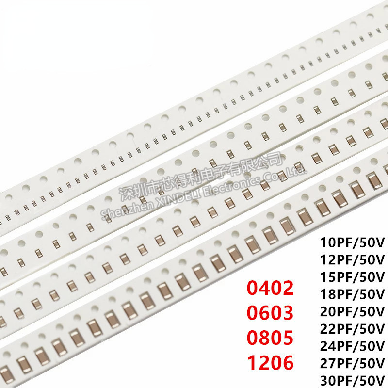 0402 0603 0805 1206貼片電容50V 10 12/15/18/20/22/24/27/30PF MLCC | 蝦皮購物