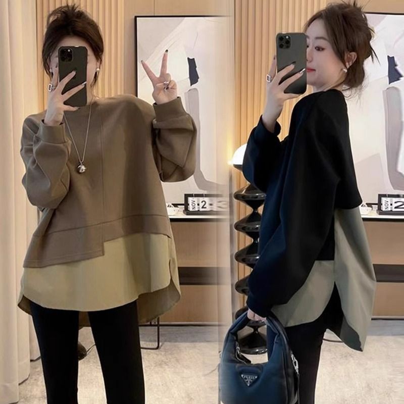 M-5XL 大尺碼衛衣女春秋款大碼胖mm寬松休閑時尚外穿長袖上衣300斤 | 蝦皮購物