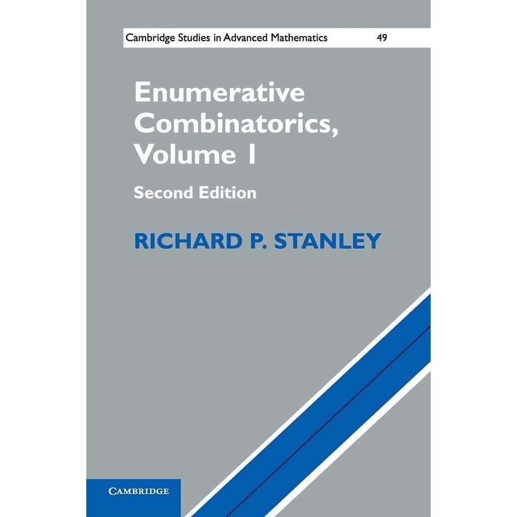 Enumerative Combinatorics/Richard P. Stanley Cambridge Studies in Advanced Math 【禮筑外文書店】 | 蝦皮購物