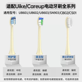 適配Ulike電動牙刷頭careup替換頭UB601/UB602/UB603/CS01/CB02 TH17 | 蝦皮購物