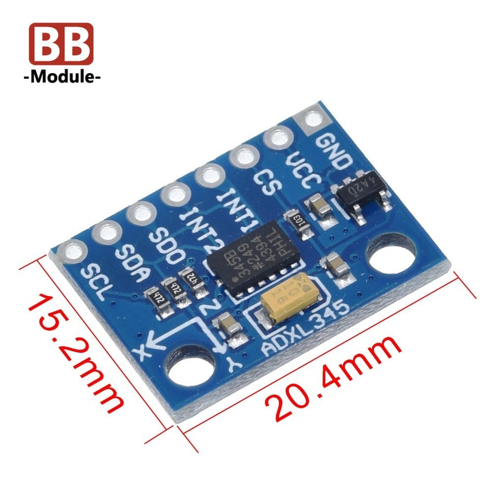 Gy-291 ADXL345 Arduino重力傾斜模塊IIC/SPI傳輸數字三軸加速 | 蝦皮購物