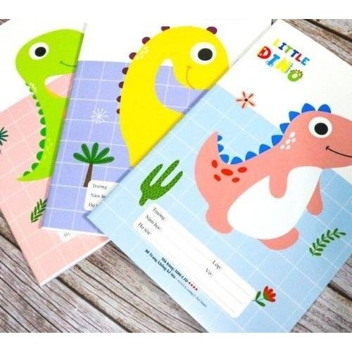 Notebook 4 Small Dino Deli 48 / 80 頁 - 適用於 1 年級學生 - 厚塑料塗層 | 蝦皮購物