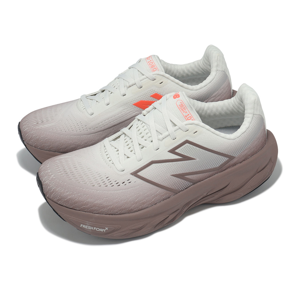 New Balance 慢跑鞋 X 1080 V14 D 寬楦 女鞋 棕 灰 NB [ACS] W108014E-D | 蝦皮購物