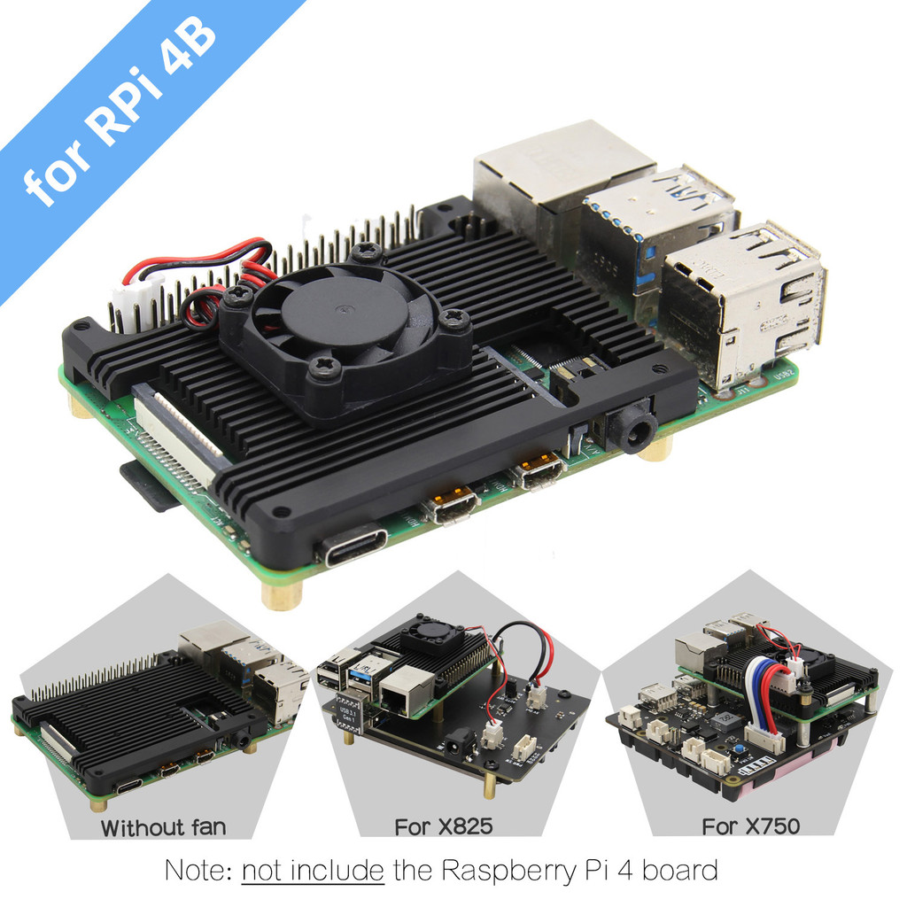 原創設計 樹莓派4 RaspberryPi 4B 嵌入式鋁合金散熱器 P165-A | 蝦皮購物