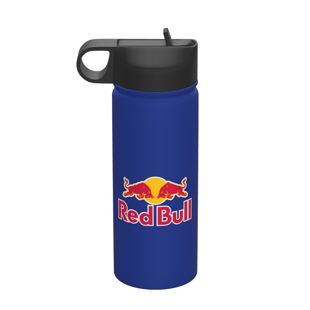 Red Bulls 18OZ 運動保溫水壺不銹鋼真空保溫咖啡冰杯雙層帶吸管旅行燒瓶 | 蝦皮購物