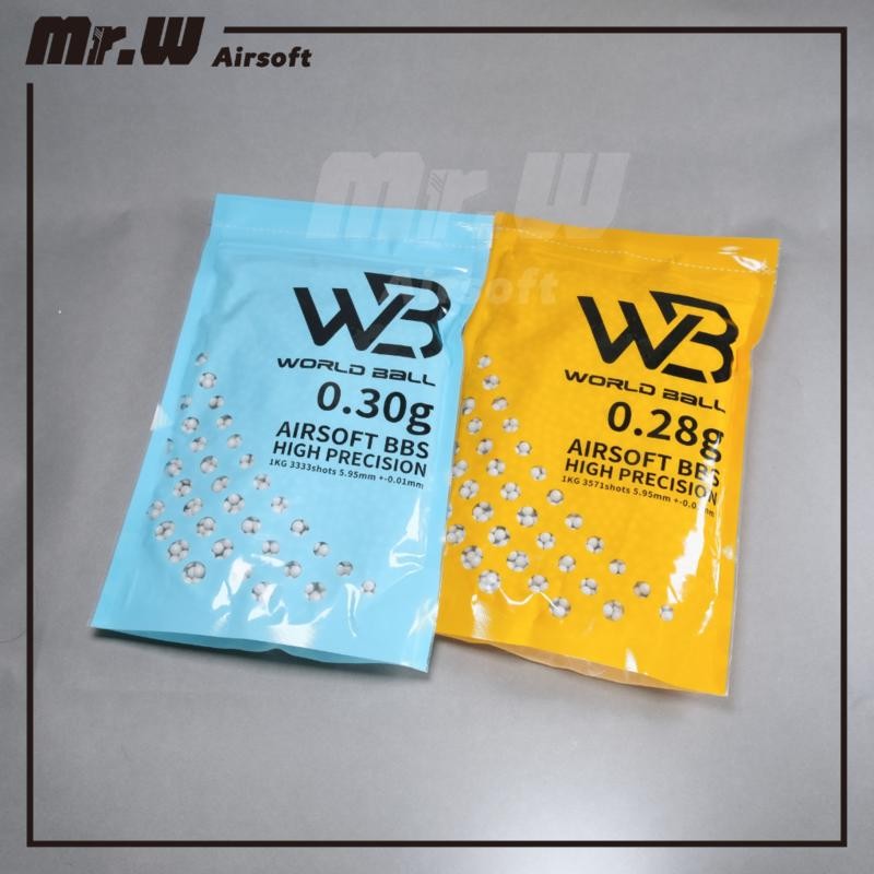 【Mr.W】WB 6mm BB彈 精密彈 0.28g / 0.30g 1公斤裝 | 蝦皮購物